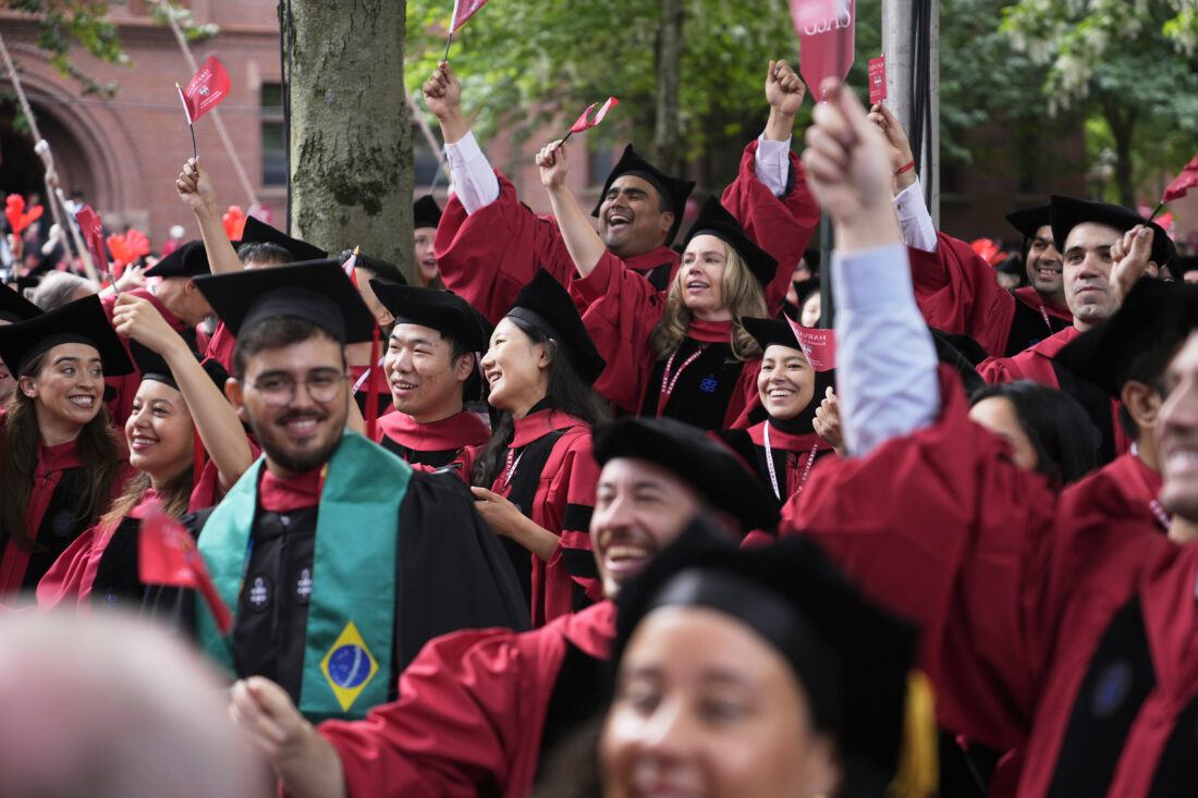 Harvard grads cheer commencement speakers who urge the school to stand ...